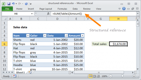 Excel Glossary | Exceljet
